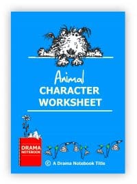 Animal Character Worksheet to Use in Drama Class for Elementary Students