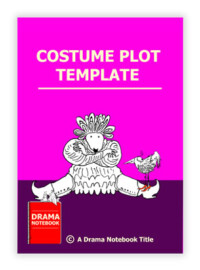 Costume Plot Template for Students